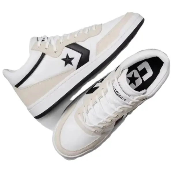 CONVERSE Fastbreak Pro Leather & Suede Sneakers - White/black/beige