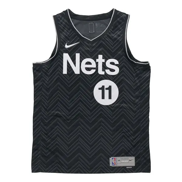 Nike Brooklyn Nets Kyrie Irving No. 11 Basketball Jersey - Black