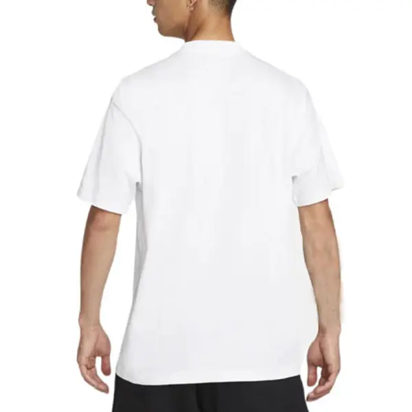 Nike Logo Alphabet Printing Breathable Round Neck Short Sleeve White T-shirt - Default Color