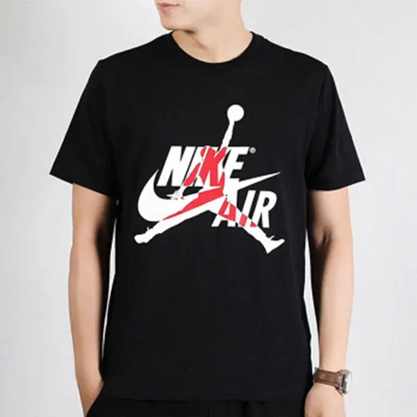 JORDAN Air Jumpman Logo Short Sleeve T-shirt - Black