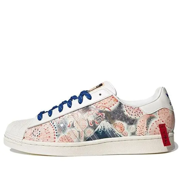 Adidas Atmos X Three Tides Tattoo X Superstar 'mt Fuji' Sneakers - White