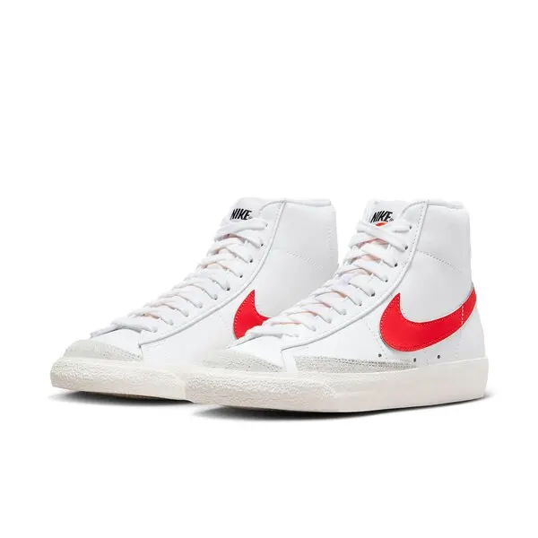 Nike Blazer '77 Vintage Mid Sneakers - White/red