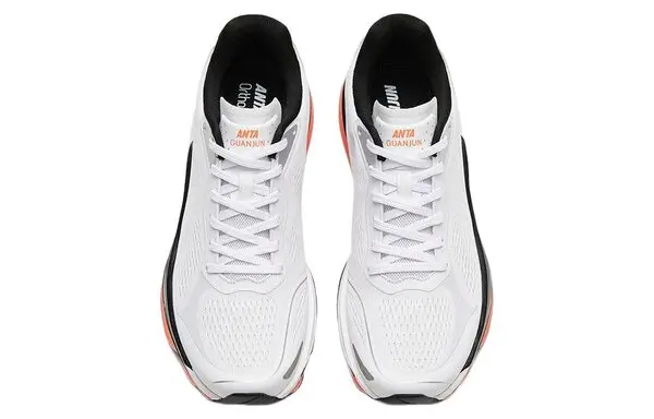 ANTA Star Ring Elite Athletic Sneakers - White/black/orange
