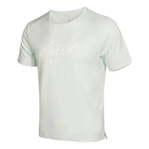 Nike Rise 365 Wild Run Short Sleeve Top - Green