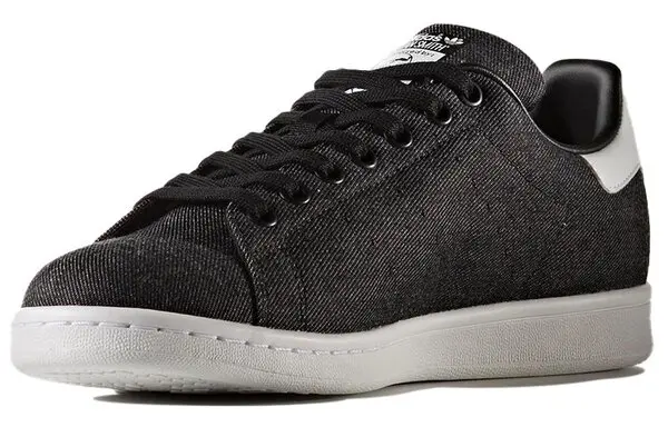 Adidas Originals Stan Smith Denim Sneakers - Black