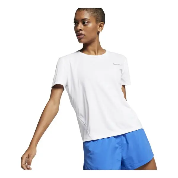 Nike Dri-fit Sports Training Short Sleeve T-shirt - White