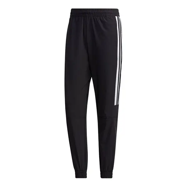 Adidas Neo M Ss Tcns Tp 2 Colorblock Bundle Feet Casual Loose Sports Long Pants Black White - Blackwhite