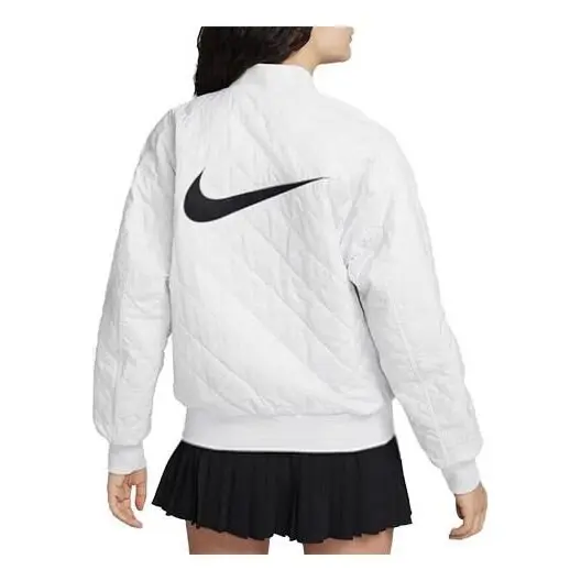 Nike Reversible Varsity Bomber Jacket - White/black