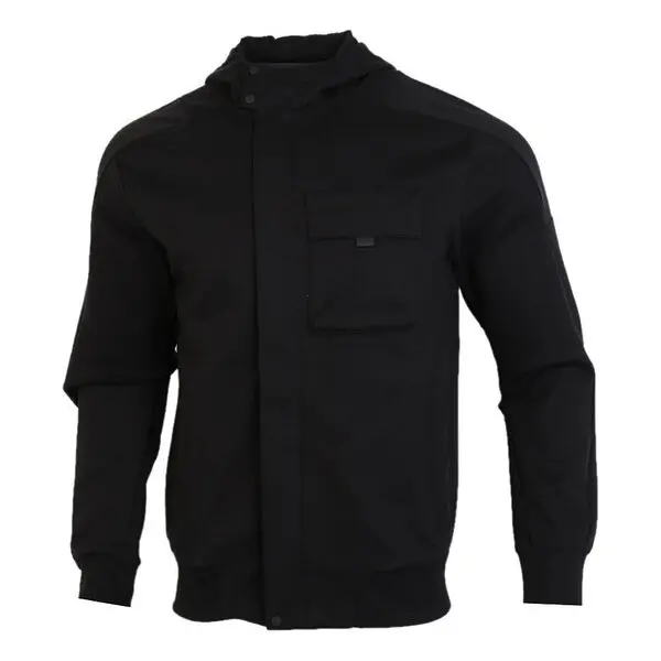 Adidas Th Htt Peach Sports Hooded Windproof Jacket - Black