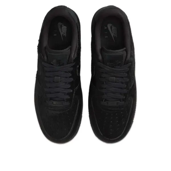 Nike Force 1 Low '07 Pony Hair Sneakers - Black