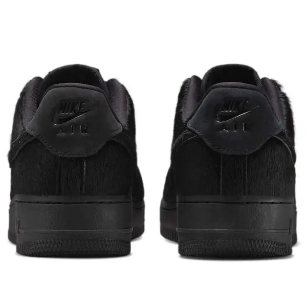 Nike Force 1 Low '07 Pony Hair Sneakers - Black