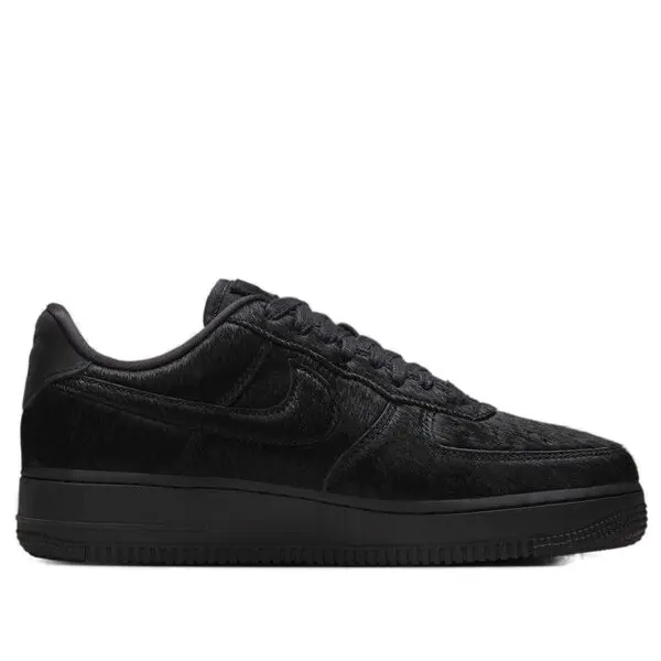 Nike Force 1 Low '07 Pony Hair Sneakers - Black