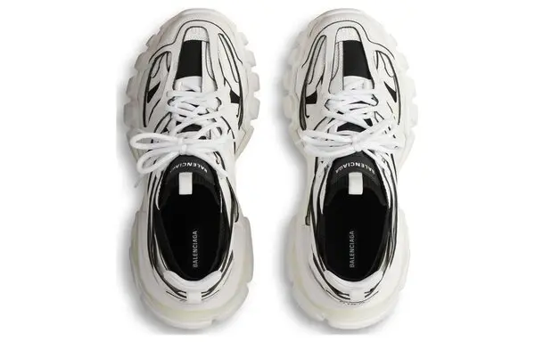 Balenciaga Track Sock Sneakers - White/black