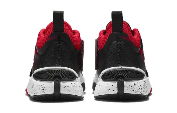 Nike Team Hustle D 11 Athletic Sneakers - Black/red