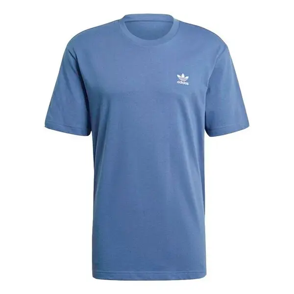 Adidas Originals Logo Printing Sports Breathable Short Sleeve - Royal Blue