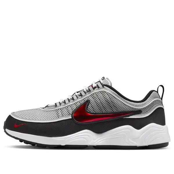 Nike Zoom Spiridon Og "sport Red" Sneakers - Metallic Silver/sport Red/black