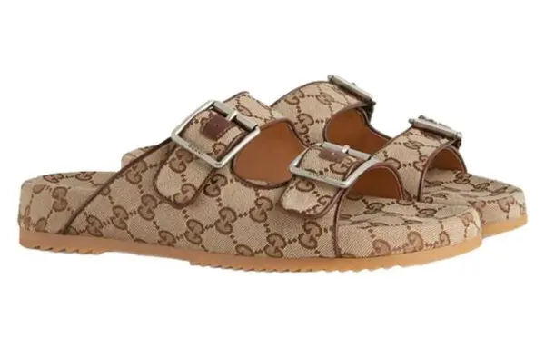 Gucci Double G Alphabet Straps Fashion Sandals