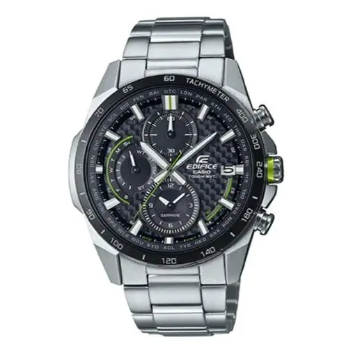Casio Edifice Solar Powered Chronograph Watch - Black