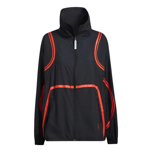 Adidas By Stella Mccartney Truepace Woven Jacket - Black/red