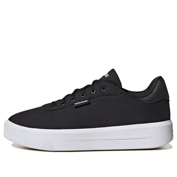 Adidas Court Platform Cln Shoes - Core Black/cloud White/core Black