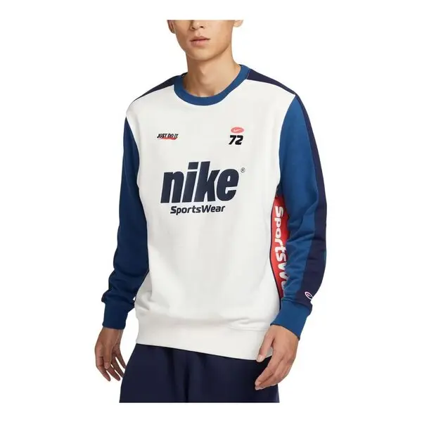 Nike Club Crewneck Sweatshirt - Sail/blue