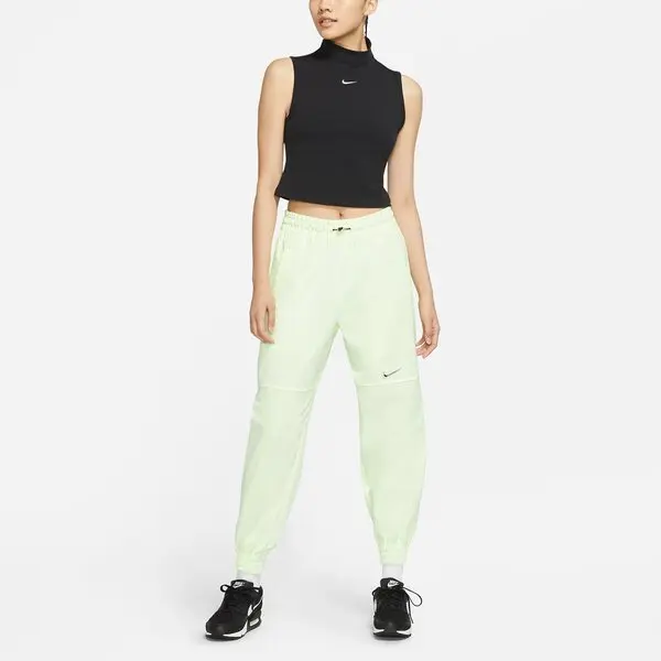 Nike Essentials High Neck Cropped Vest - Black