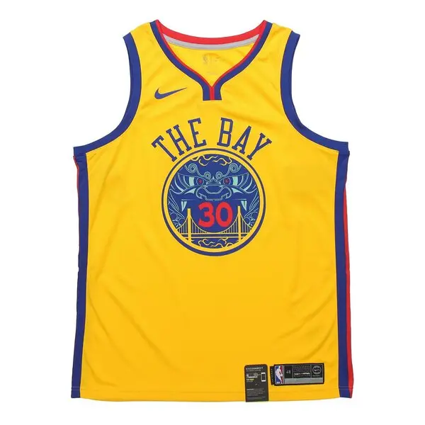 Nike Stephen Curry Golden State Warriors Nba Jersey - Yellow