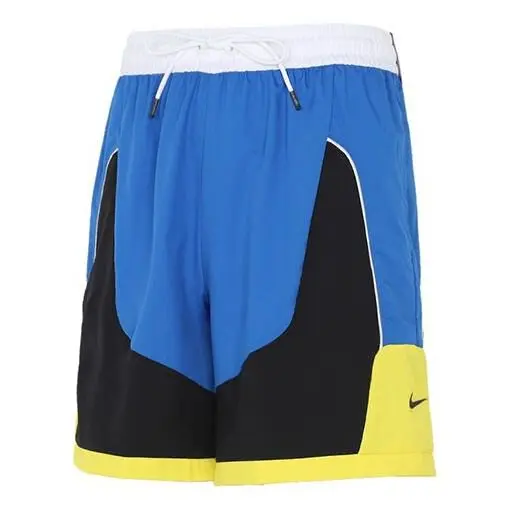 Nike Color Block Woven Basketball Shorts - Blue