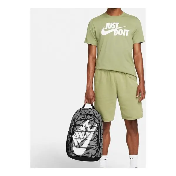 Nike Hayward Full Print Logo Backpack - Grayblack