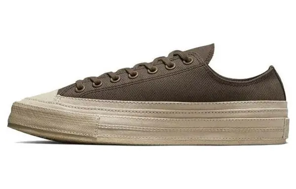 CONVERSE Chuck 70 Ox Herringbone Lace-up Sneakers - Engine Smoke/toad/beach Stone