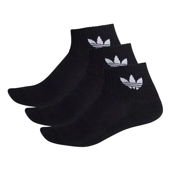Adidas Mid-cut Crew Socks Pack Of 3 - Black