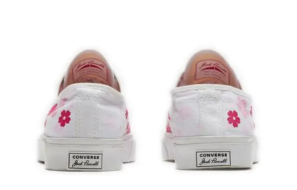 CONVERSE Jack Purcell Floral Print Sneakers - White