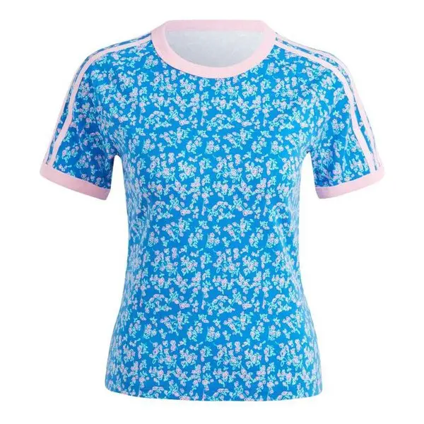 Adidas Ksenia Schnaider Graphic Print T-shirt - Blue/pink