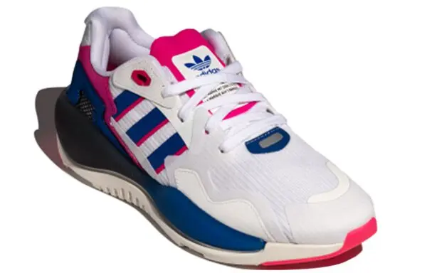 Adidas Zx Alkyne "white Shock Pink" Sneakers - White/pink/blue