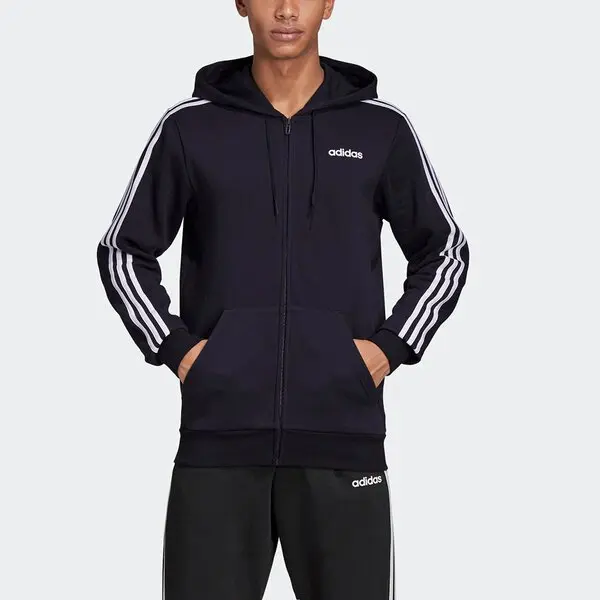 Adidas 3-stripes Full Zip Fleece Hoodie