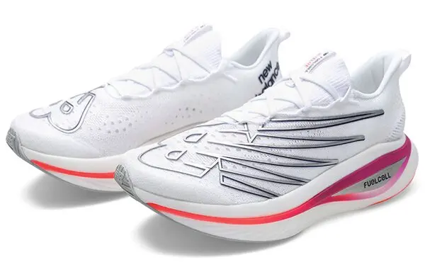 NEW BALANCE Fuelcell Supercomp Elite V3 Athletic Sneakers - White/silver/pink