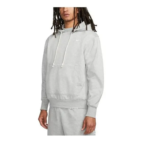 Nike Dri-fit Standard Issue Pullover Basketball Hoodie - Grey