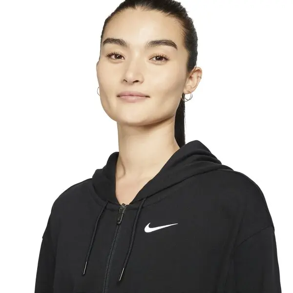 Nike Oversized Full-zip Hoodie Jacket - Black