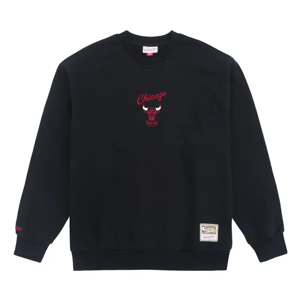 Mitchell & Ness X Nba Chicago Bulls Sweatshirt - Black