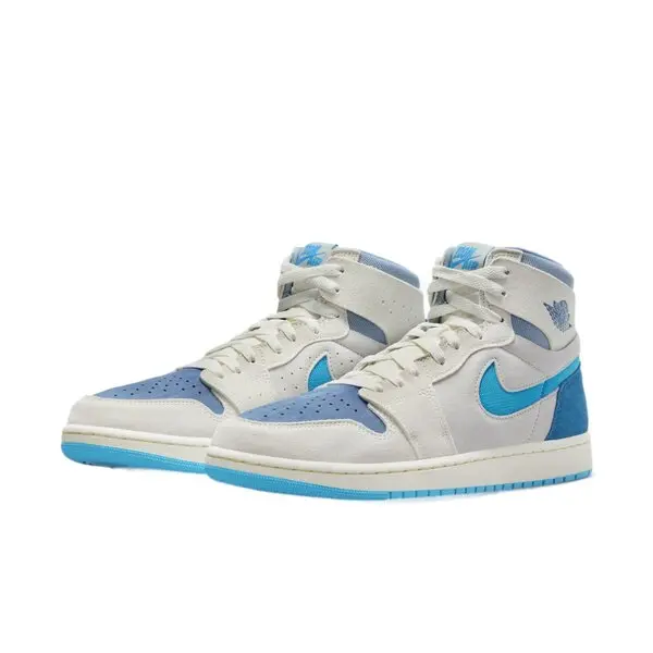 JORDAN 1 Zoom Cmft 2 High Top Sneakers - Blue/white