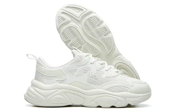 FILA FUSION Triple Snowy White" Sneakers