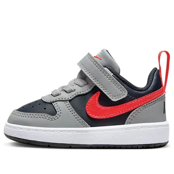 Nike Court Borough High Top Sneakers - Grey/red