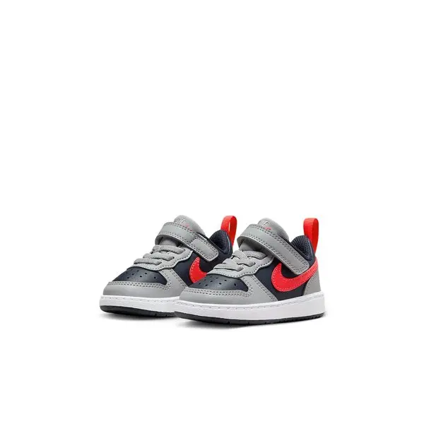 Nike Court Borough High Top Sneakers - Grey/red