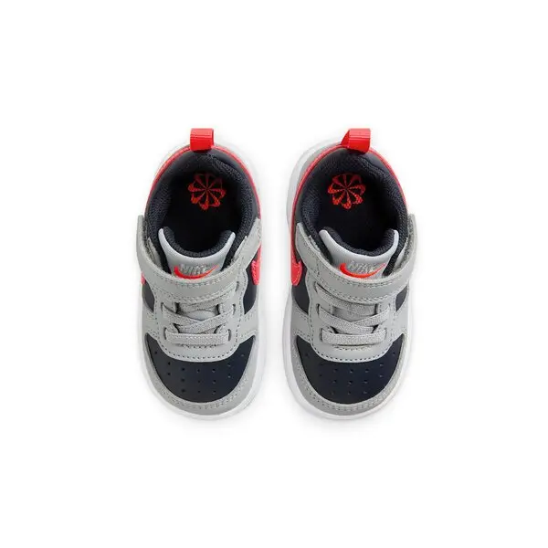 Nike Court Borough High Top Sneakers - Grey/red