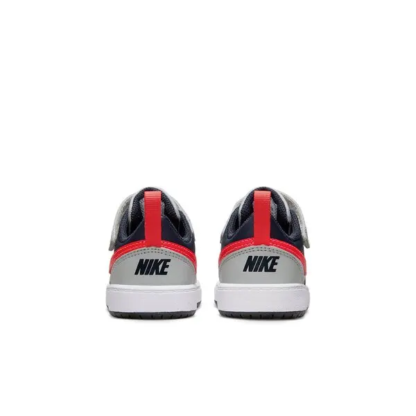Nike Court Borough High Top Sneakers - Grey/red