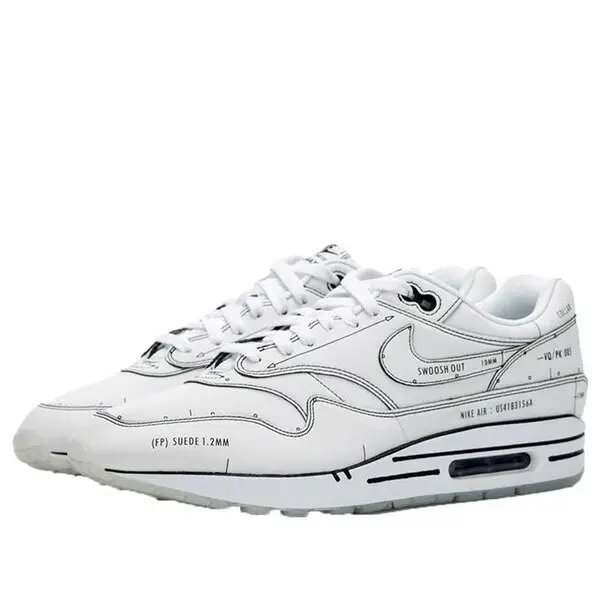 Nike Max 1 'sketch To Shelf White' Sneakers