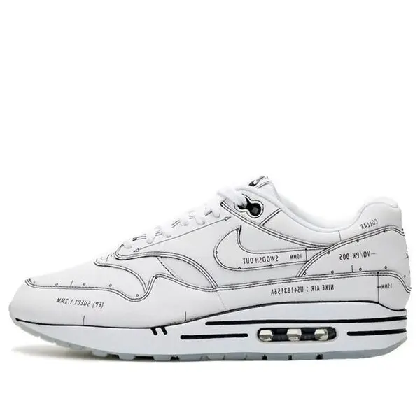 Nike Max 1 'sketch To Shelf White' Sneakers - White-black