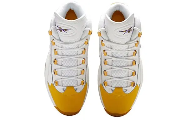 REEBOK Question Mid " Toe" Athletic Sneakers - Yellow