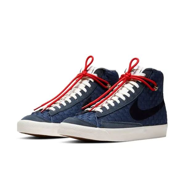Nike Blazer Mid '77 Vintage 'sashiko' High Top Sneakers - Blue
