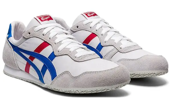 Onitsuka Tiger Serrano "white Directoire Blue" Sneakers - White/blue/red
